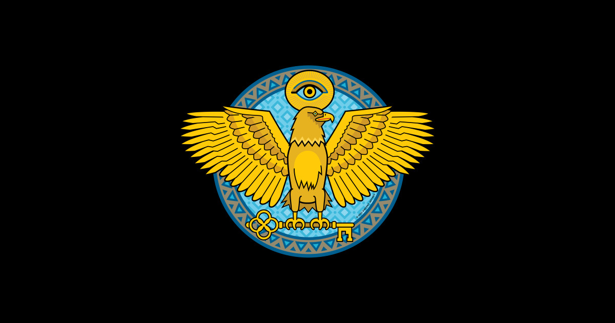 Visionary Gold Eagle - Eagle - Sticker | TeePublic