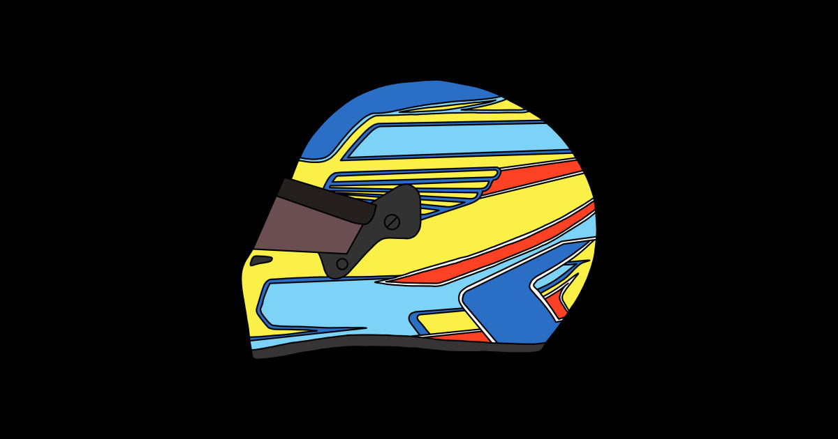 Fernando Helmet - Fernando Alonso Helmet - Sticker | TeePublic