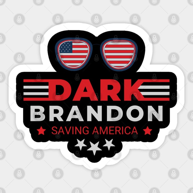 Dark Brandon - Dark Brandon - Sticker | TeePublic