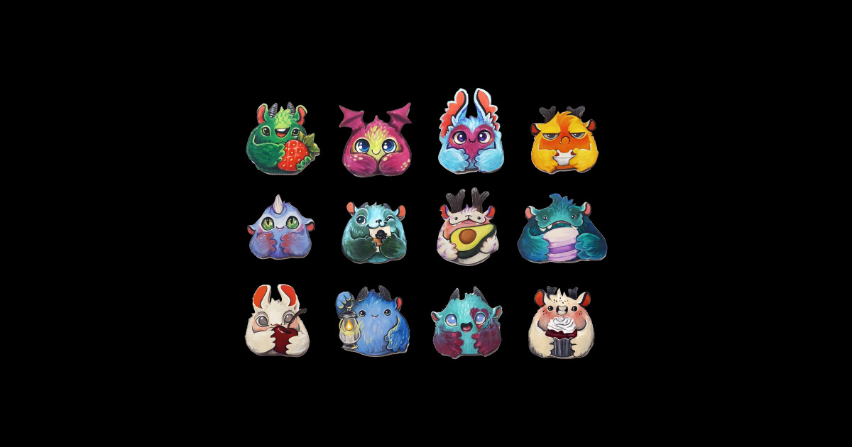 Puff Monsters - Puffmonsters - Sticker | TeePublic