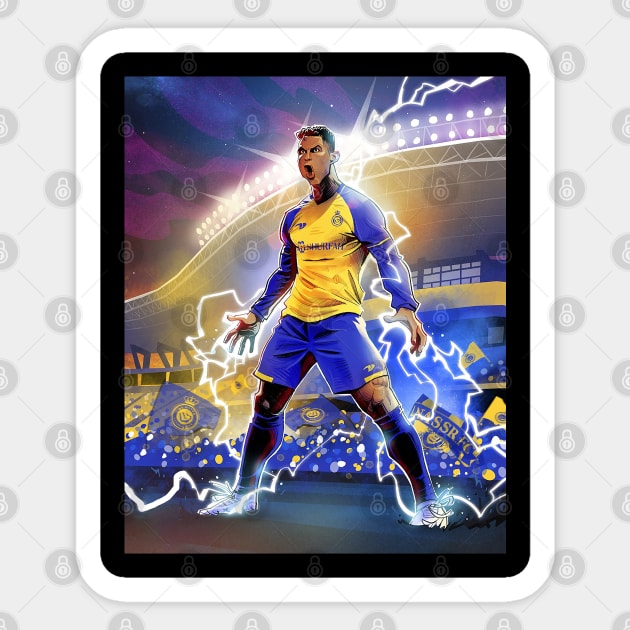AL NASSR RONALDO - Ronaldo Art - Sticker | TeePublic