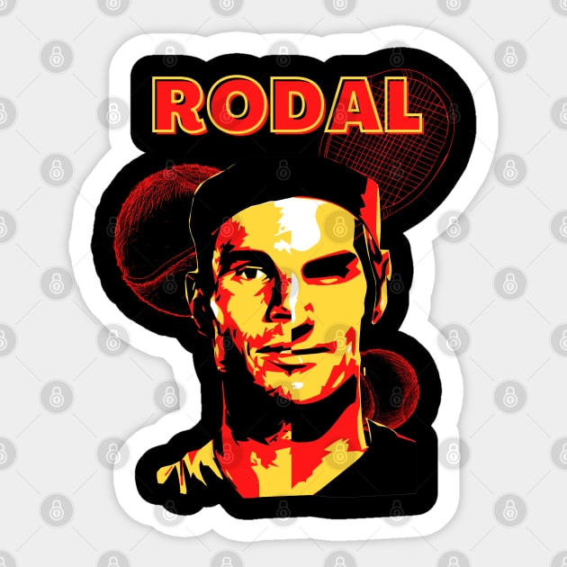 Rodal the tennis legend hybrid - Tennis - Sticker | TeePublic