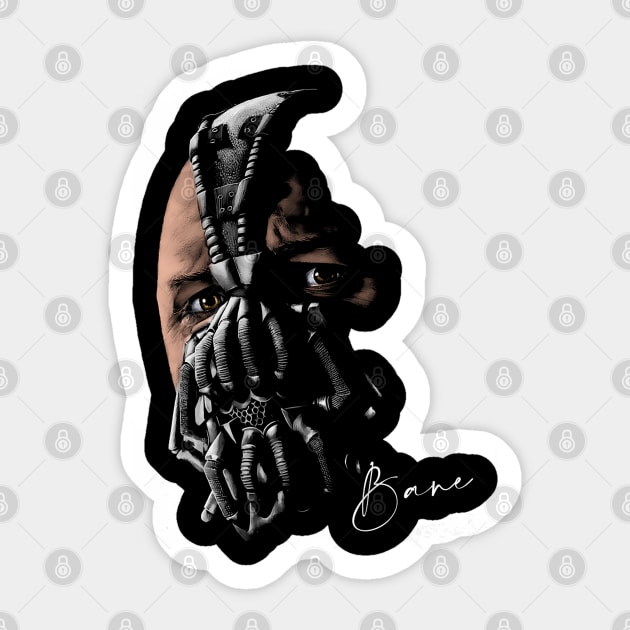 Bane Big Face - Bane - Sticker | TeePublic