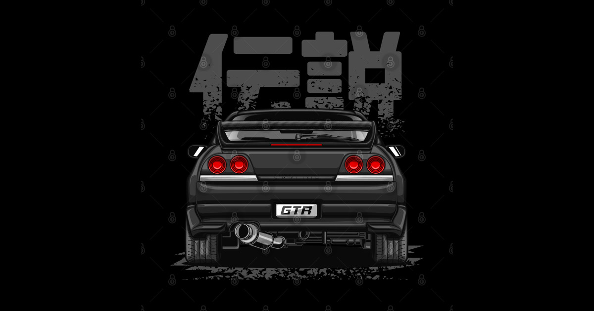 Monster Skyline GTR R33 (Black Obsidian) - Nissan Skyline Gtr - Posters ...