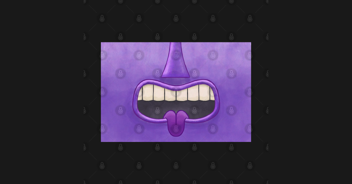 Purple Tiki Tongue Mask! - Tiki - T-Shirt | TeePublic