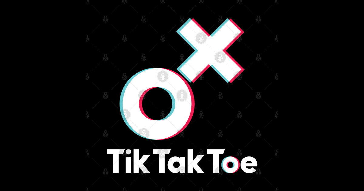TikTakToe - Tiktok - Sticker | TeePublic