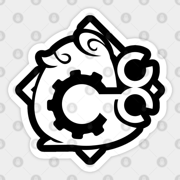 Genshin Impact Freminet Emblem - White - Genshin Impact Freminet Emblem ...