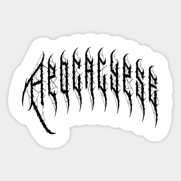 Apocalypse Death Metal Design - Death Metal - Sticker | TeePublic