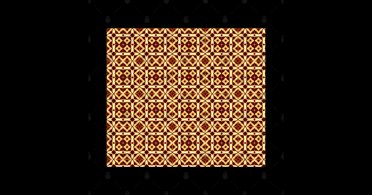 Classic Gold Pattern - Gold Pattern - Sticker | TeePublic