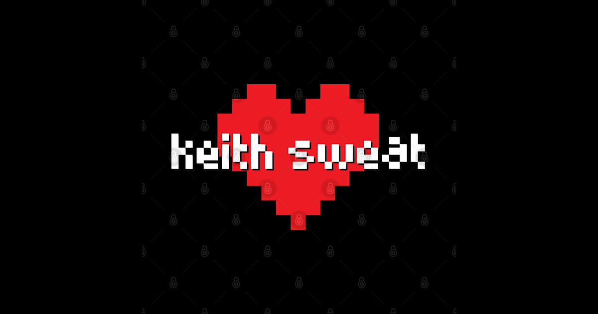 Keith sweat -> pixel art - Keith Sweat - Sticker | TeePublic