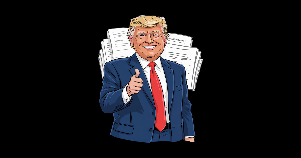 Donald Trump thumbs up - Donald Trump Thumbs Up - Sticker | TeePublic