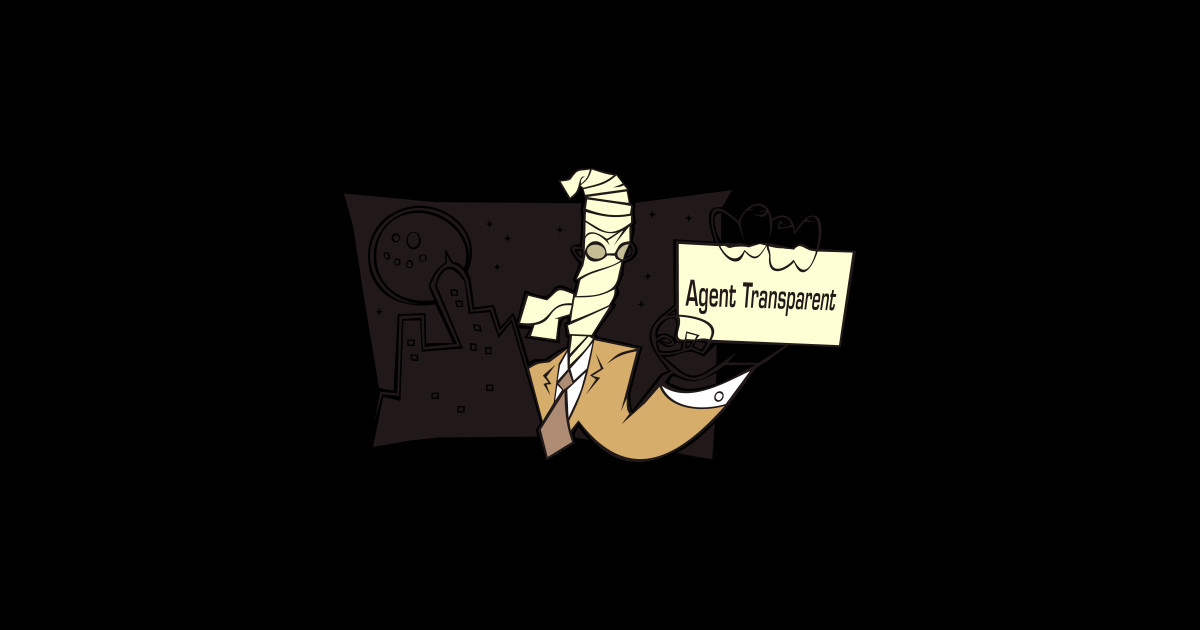 Agent Transparent - Secret Agent - Sticker | TeePublic