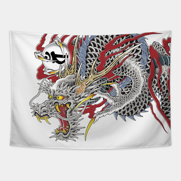 Kiryu Kazuma dragon tattoo - Yakuza Tattoo - Tapestry | TeePublic