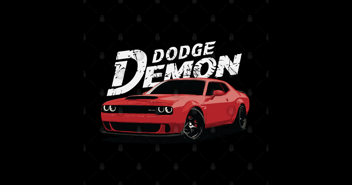 Dodge Challenger SRT Hellcat Demon JDM Retro Vintage Car - Dodge ...