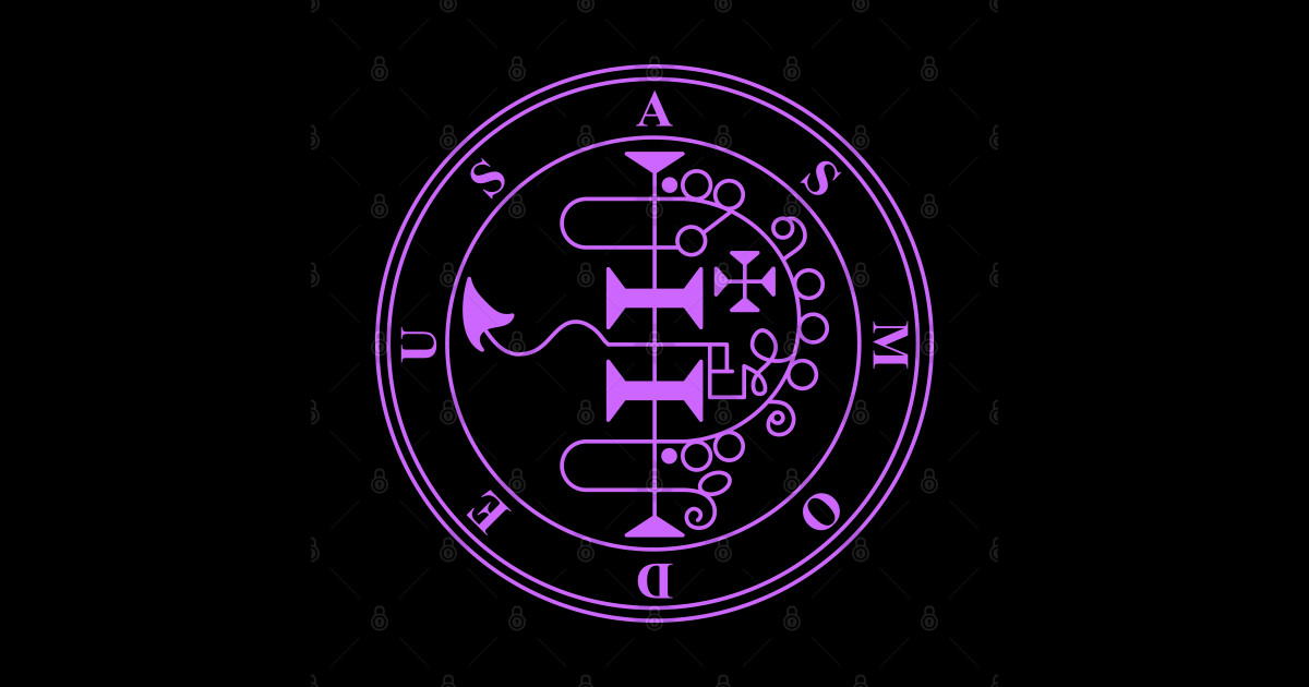 Evil Crest (Asmodeus Sigil) - Asmodeus - Sticker | TeePublic