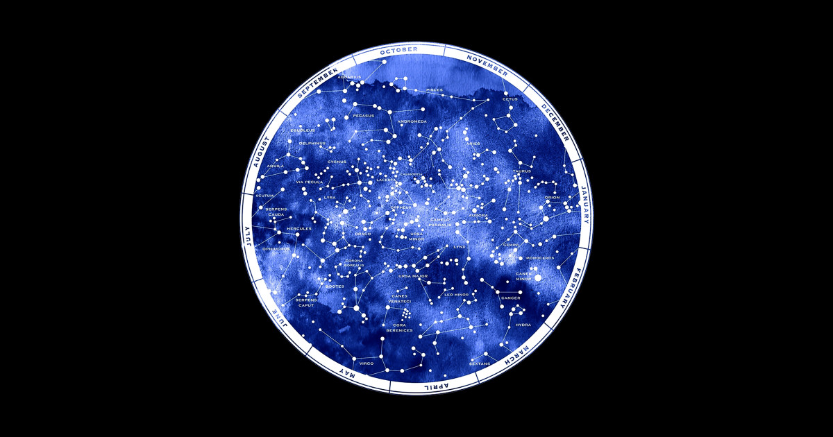 Star Map - Astronomy - Posters and Art Prints | TeePublic