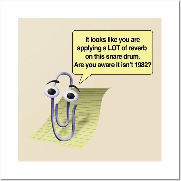Funny Clippy Microsoft Word Retro Snare Drum Quote - Funny Quote ...