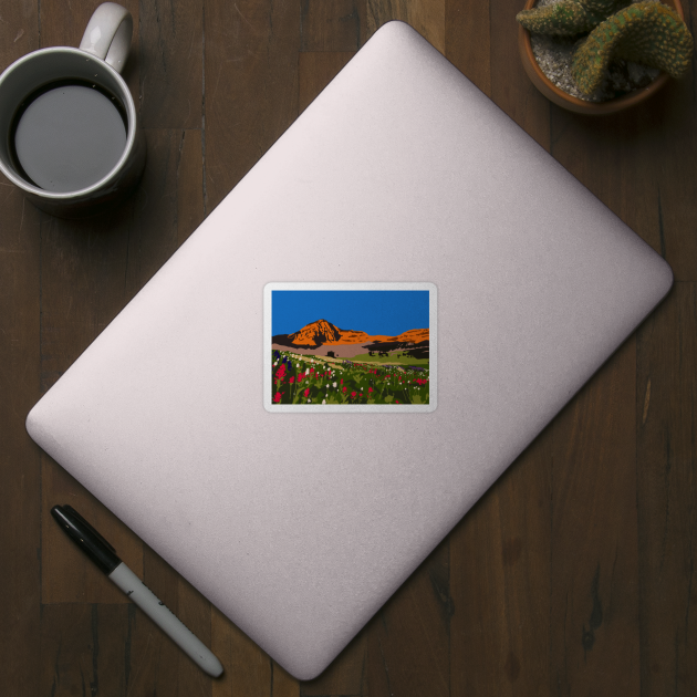 Mount Timpanogos Utah - Timp - Sticker | TeePublic