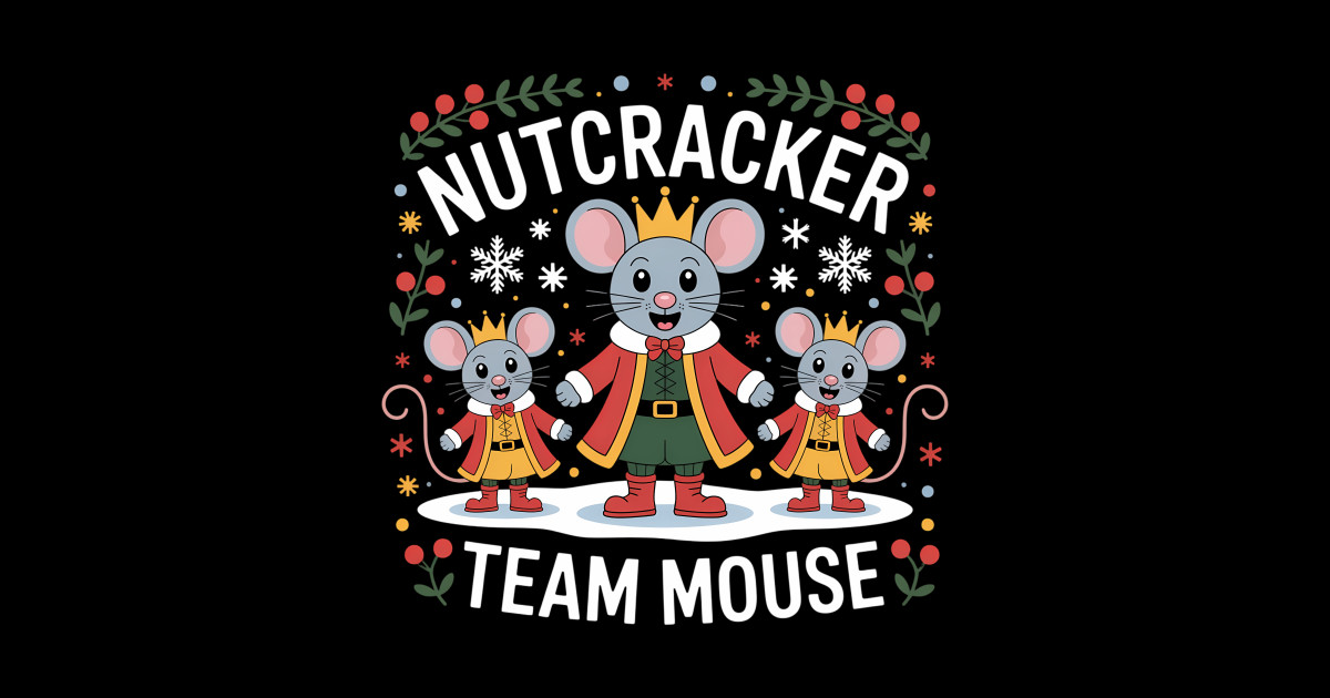 Nutcracker Team Mouse Christmas Ballet Merry Christmas - Merry ...