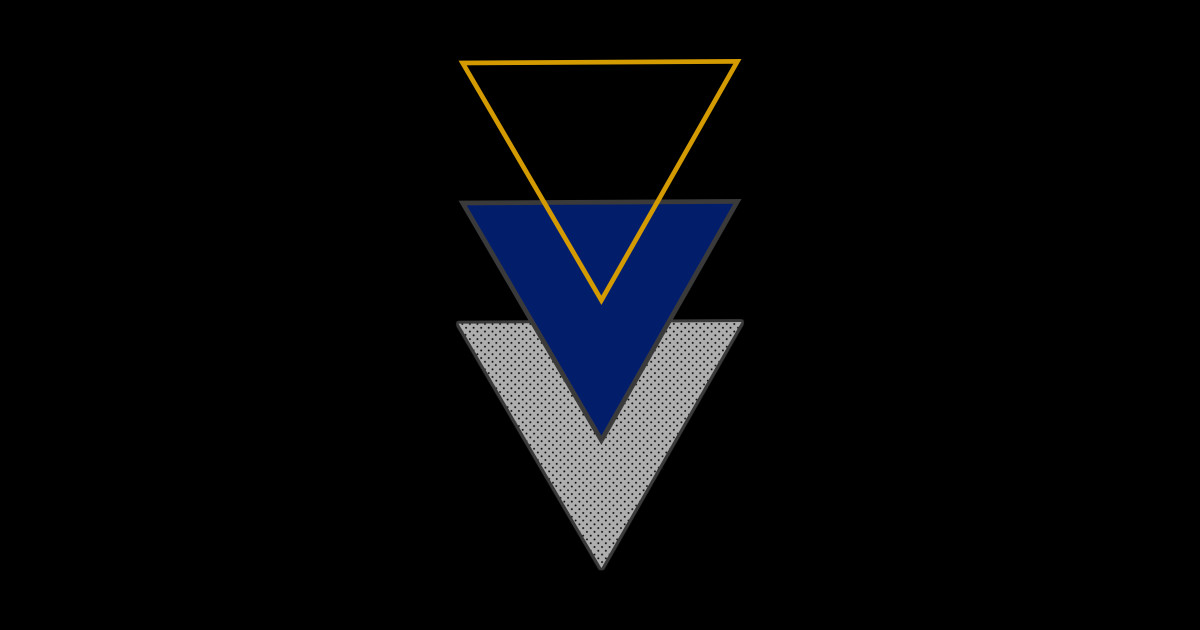 Three Triangles - Triangle Design - Sticker | TeePublic