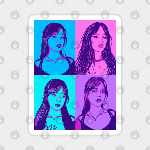 Jenna ortega - Jenna Ortega - Magnet | TeePublic