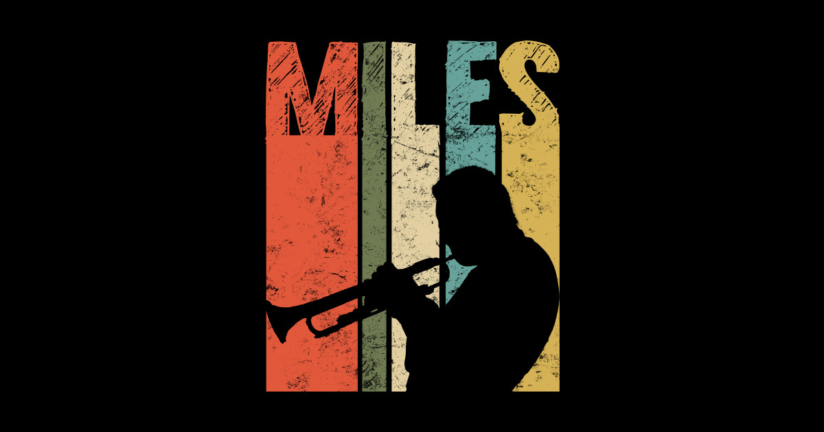 Miles Davis Retro 70s - Miles Davis - Sticker | TeePublic