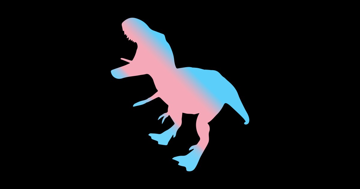 Trans T-Rex - T Rex - Sticker | TeePublic