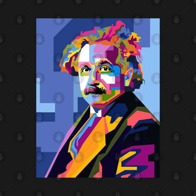 Albert Einstein Cubism WPAP - Einstein - T-Shirt | TeePublic