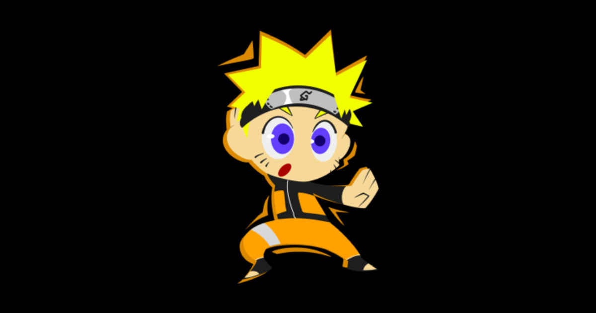 Naruto with a chibi style - Anime And Manga - Sticker | TeePublic