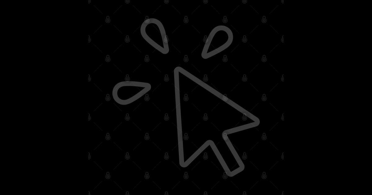 Computer Mouse Click - Cursor - Sticker | TeePublic