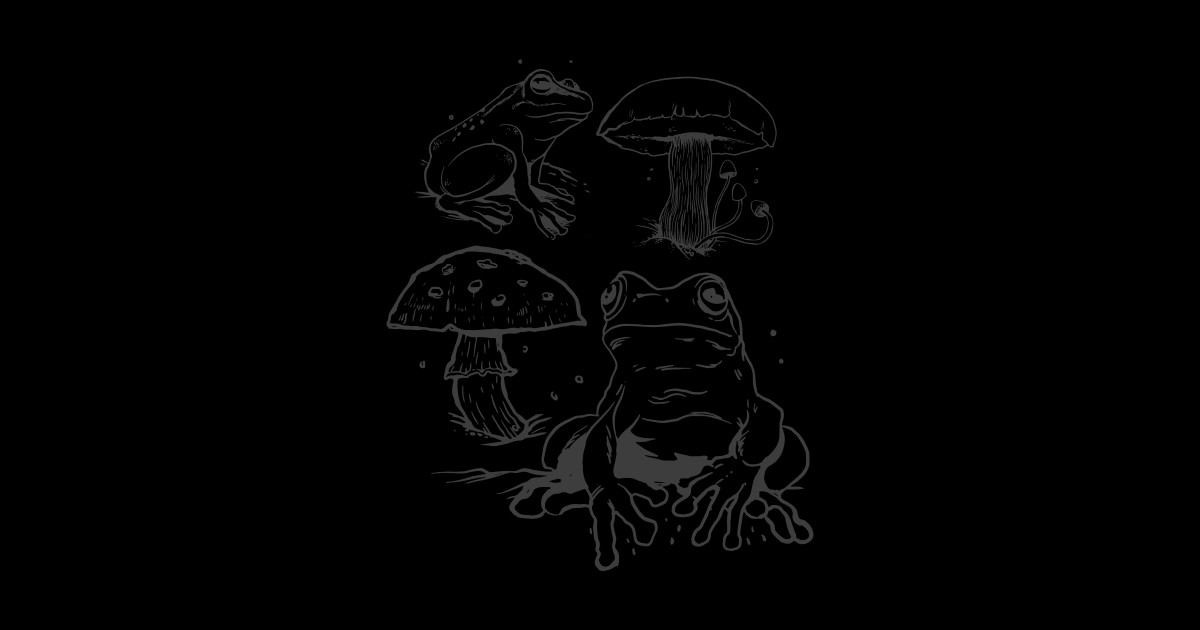 Cottagecore Aesthetic Frog Mushroom Cottagecore Frog Mushroom