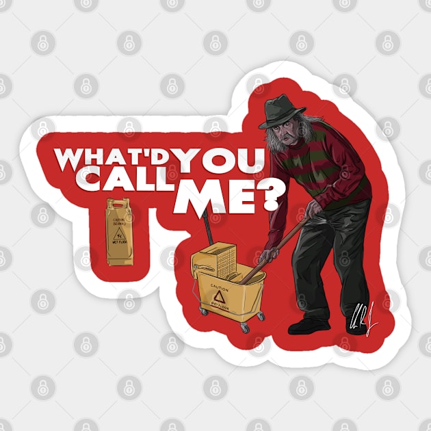 Fred the Janitor - Wes Craven - Sticker | TeePublic