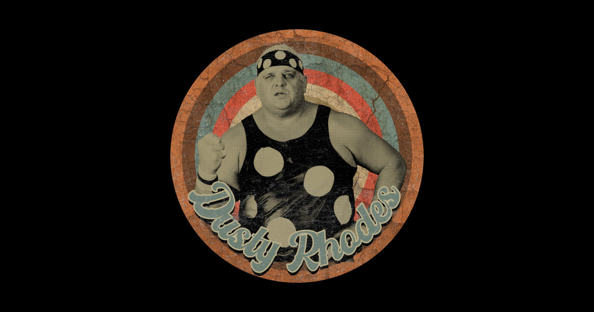 Dusty Rhodes American Profesional Wrestler Wrestler Sticker Teepublic