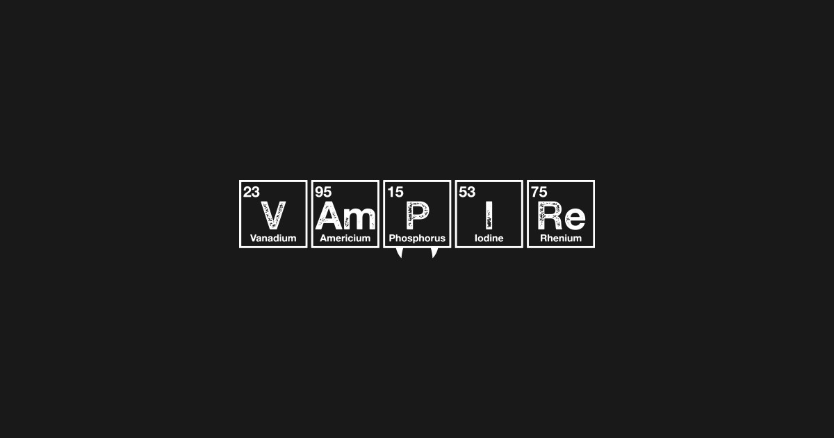 Vampire Period - Geek Goth - Science - Vampire - T-Shirt | TeePublic
