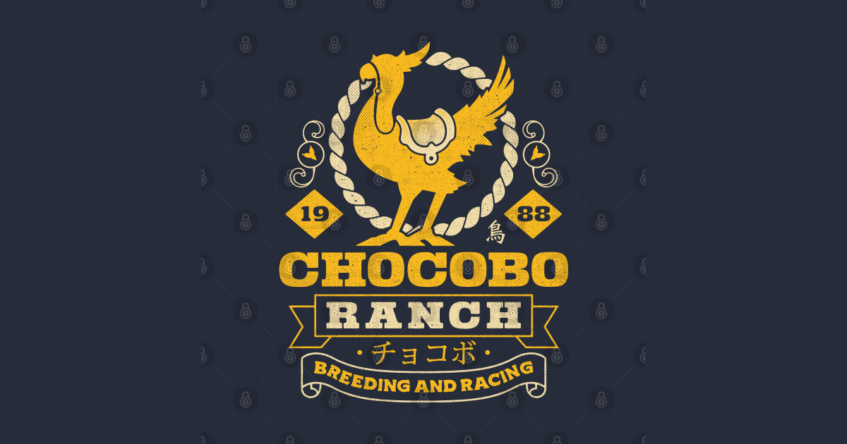Chocobo Ranch Emblem - Final Fantasy - T-Shirt | TeePublic