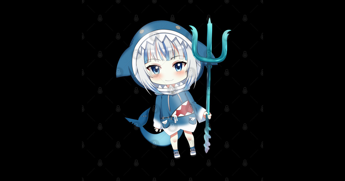 Gura Hololive - Gawr Gura - Sticker | TeePublic