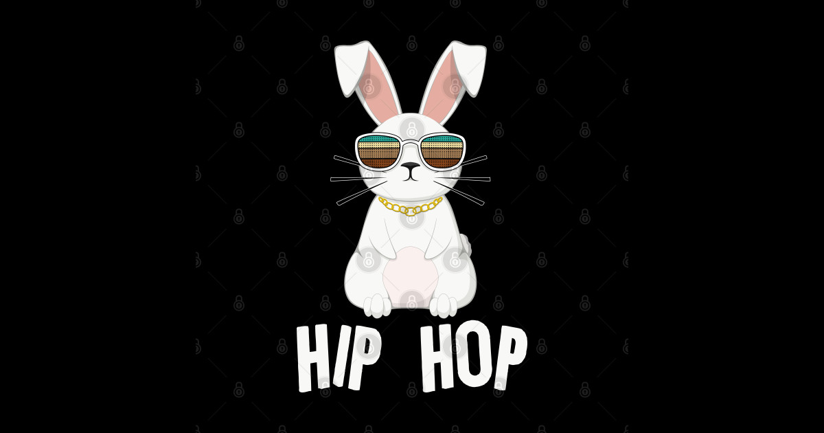 Easter Hip Hop Bunny Rabbit - Hip Hop Bunny - Posters and Art Prints ...