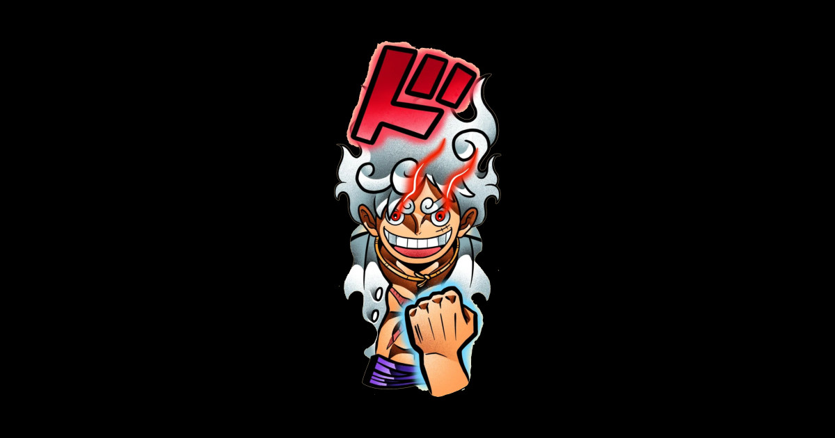 gear 5 - Luffy Gear 5 - Sticker | TeePublic