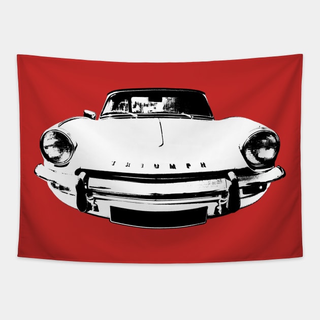 Triumph Spitfire Mk3 1960s British classic car monoblock black/white ...