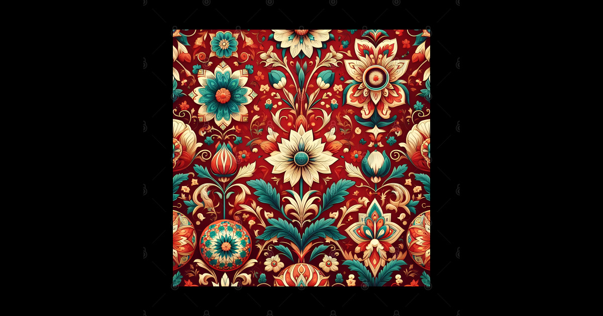 Ottoman Pattern - Ottoman Decor - Sticker | TeePublic