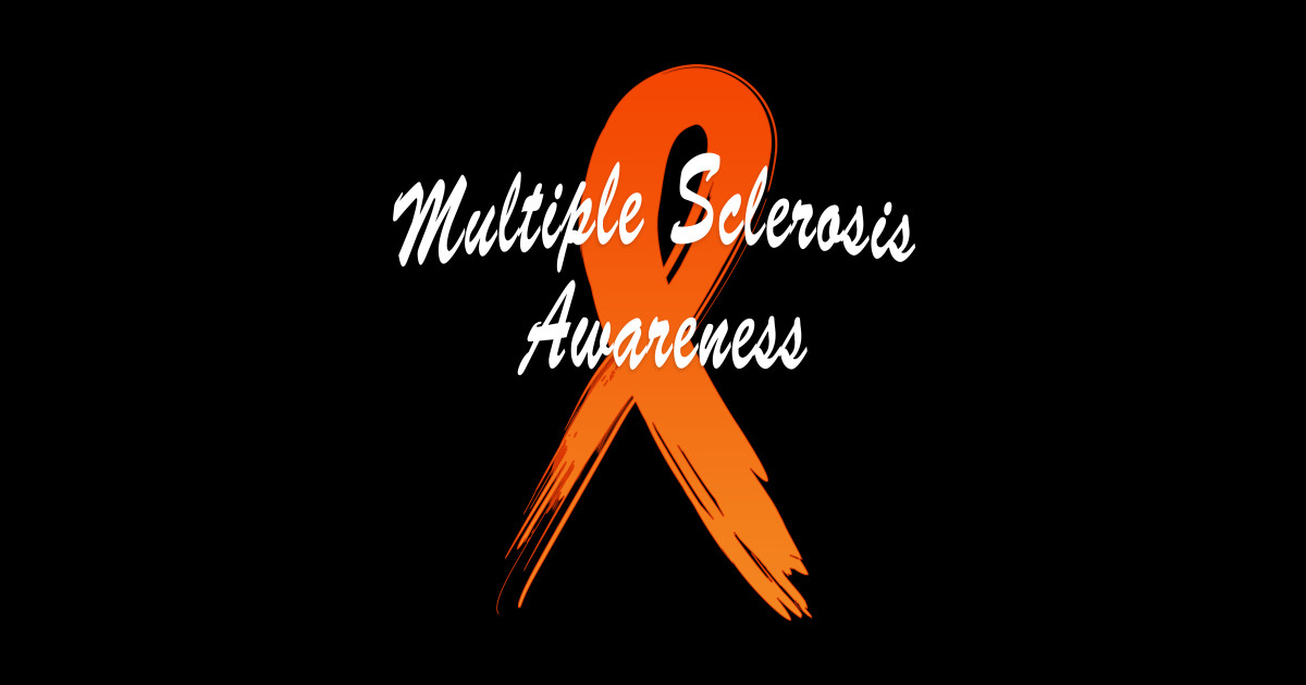 MS, Multiple Sclerosis Ribbon of Hope - Multiple Sclerosis - Sticker ...