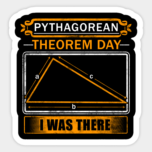 Pythagorean theorem day - Pythagorean Theorem - Sticker | TeePublic