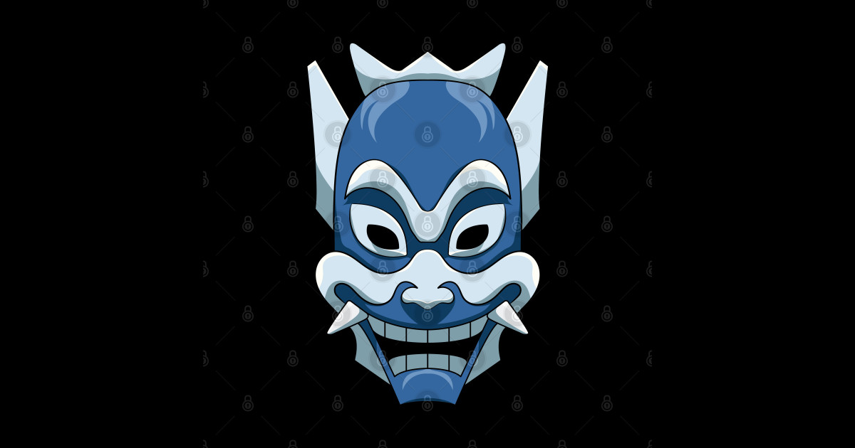 Blue Spirit Zuko Mask - Blue Spirit - Sticker | TeePublic