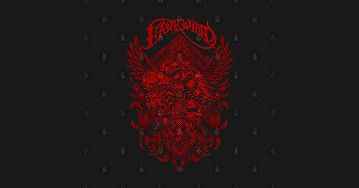 The Red Logo Hawkwind Band - Hawkwind Band - T-Shirt | TeePublic