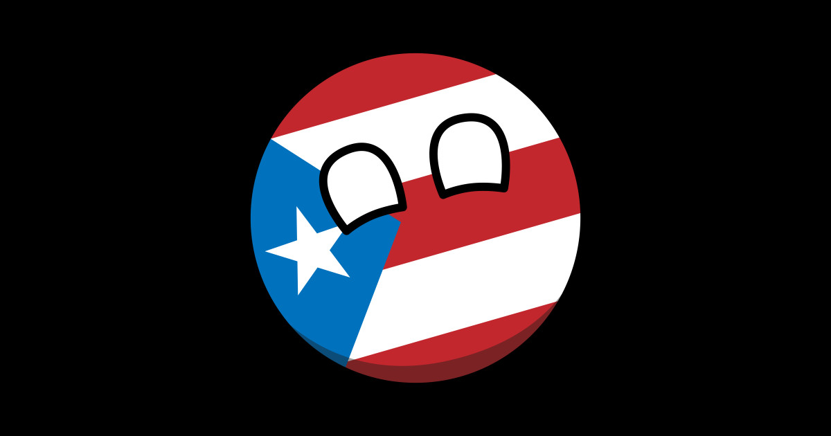 Puerto Ricoball - Polandball - Sticker | TeePublic
