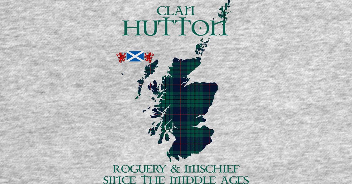 Clan Hutton 2 tartan Scotland map Saltire flag and lion rampant ...