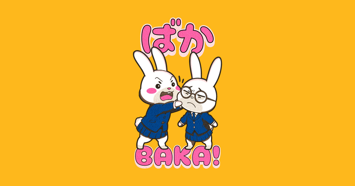Baka Rabbit Friends Cute Kawaii Japanese Aesthetic - Baka Rabbit - T ...