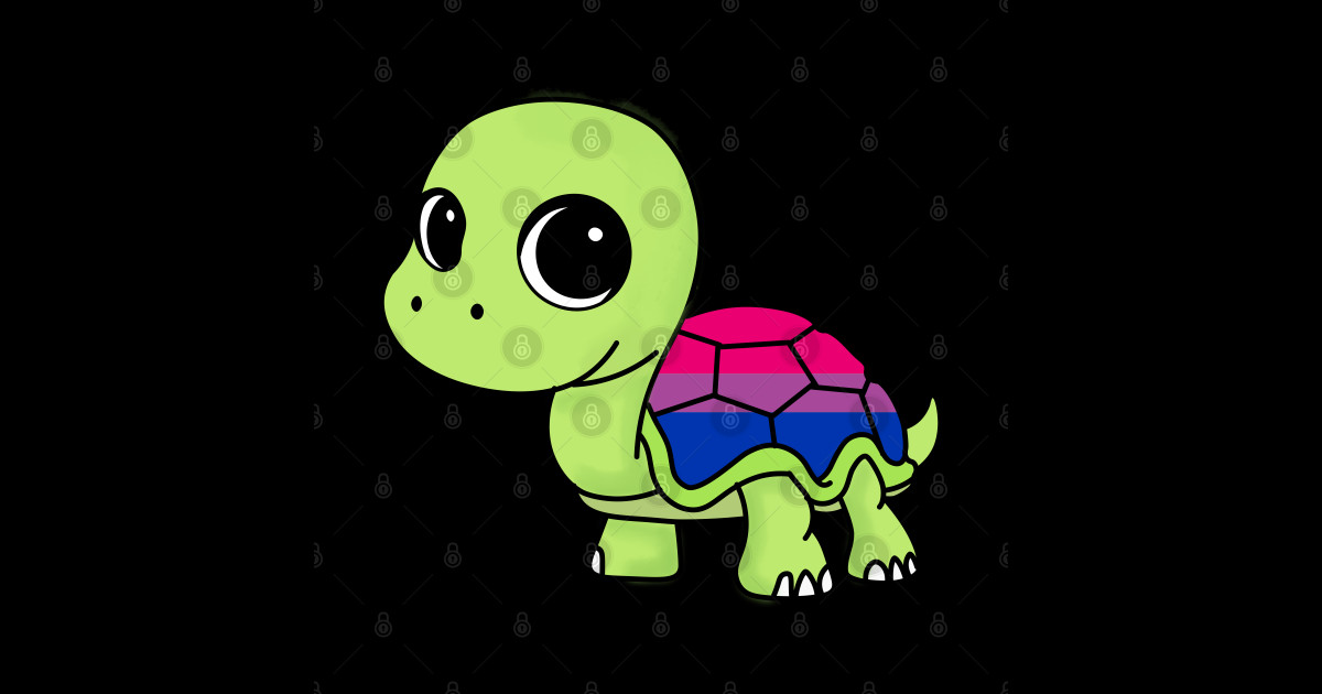 Bi Turtle - Pride - Sticker | TeePublic