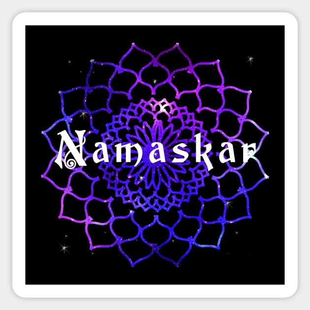 Namaskar Mandala - Namaskar Mandala - Sticker | TeePublic
