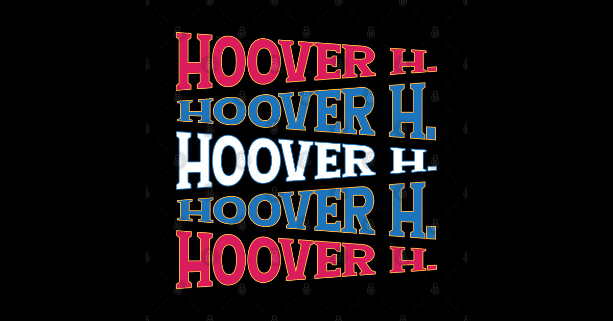NATIONAL TEXT ART USA HOOVER - National - Sticker | TeePublic